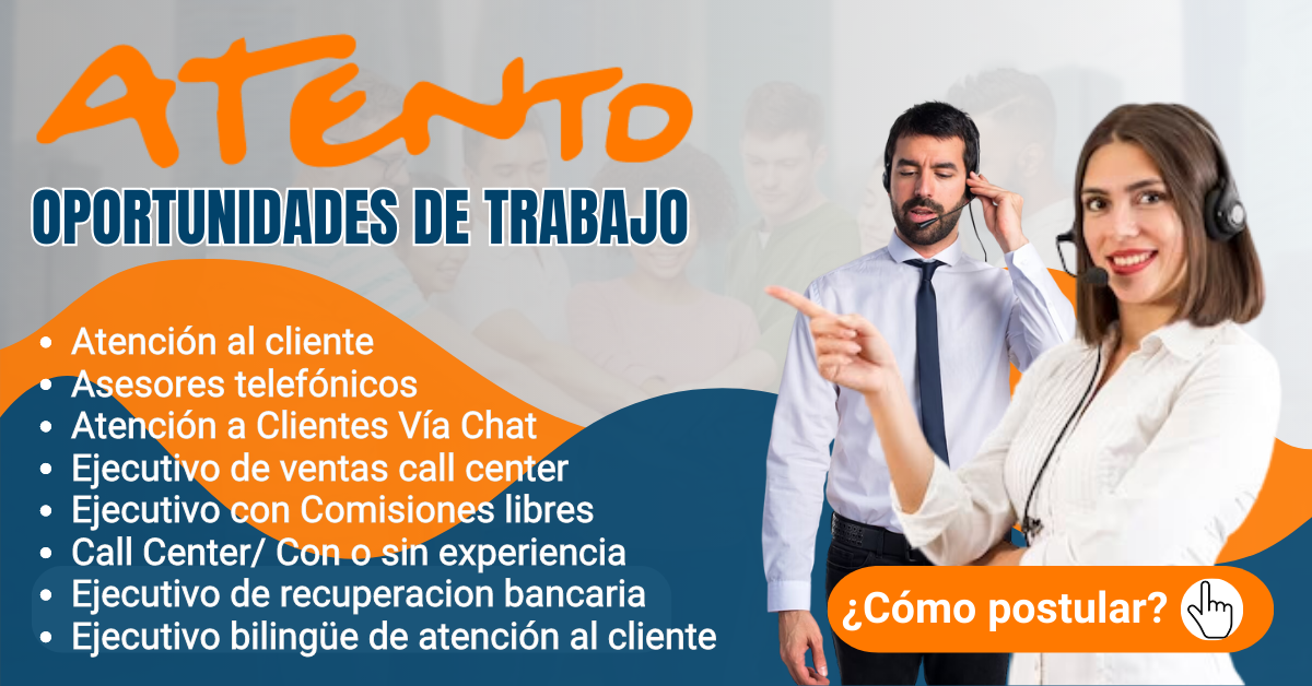 ATENTO oportunidades de trabajo